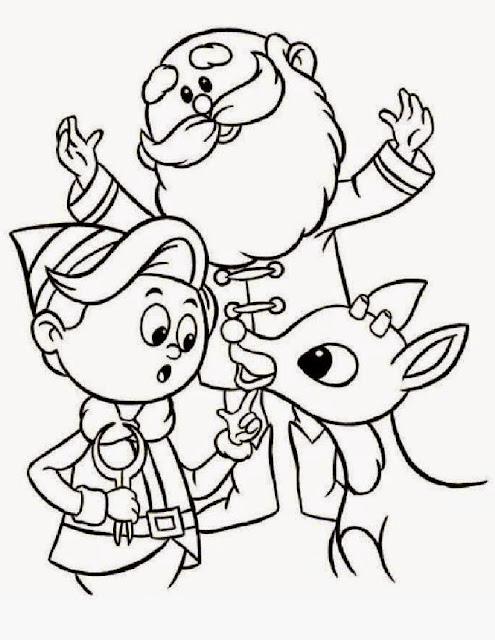sightings of santas reindeer coloring pages